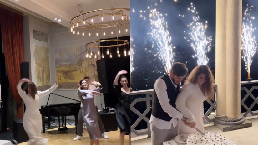 VIDEO: ქორწილში შესრულებული აჭარული და ტორტის გაჭრის სახალისო კადრები ...